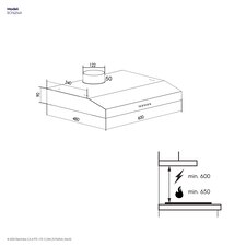 60cm UltimateTaste 300 fixed cooker hood - ECF6214X | Electrolux Malaysia