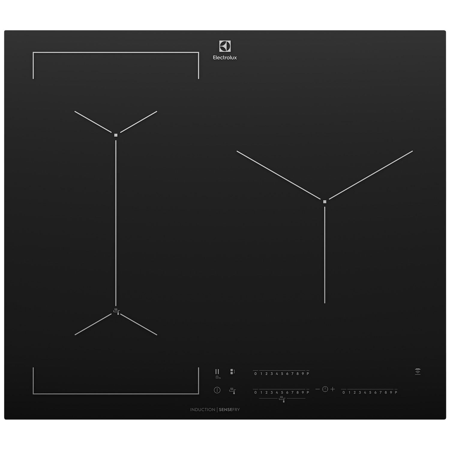 60cm 3-burner built-in induction hob - EHI635BE | Electrolux Malaysia