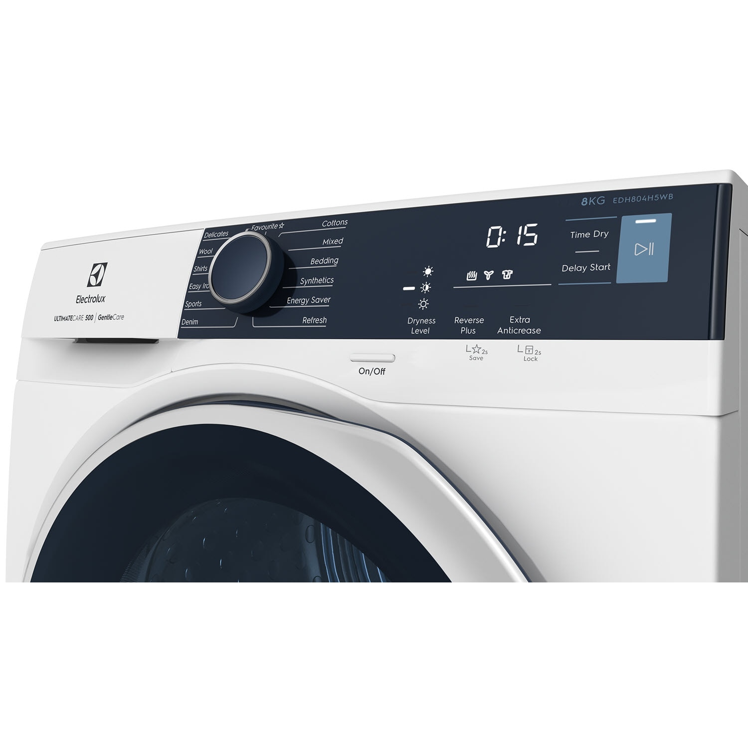 8kg UltimateCare 500 heat pump dryer - EDH804H5WB | Electrolux Malaysia