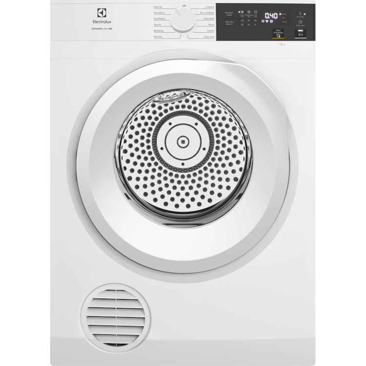 9kg UltimateCare 300 venting dryer - EDV904H3WC | Electrolux Malaysia