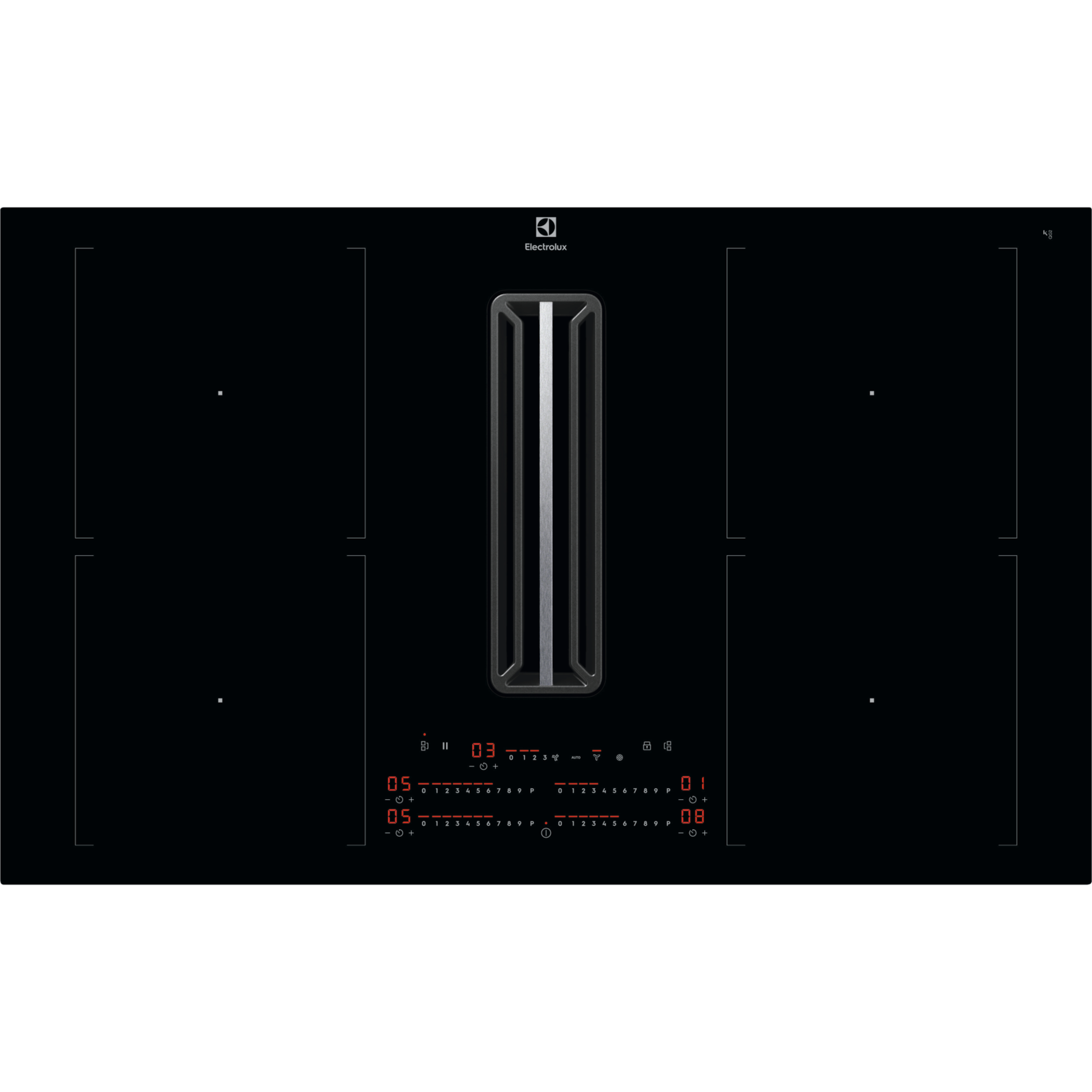 900 venting induction hob with 4 cooking zones - KCC84450CK ...