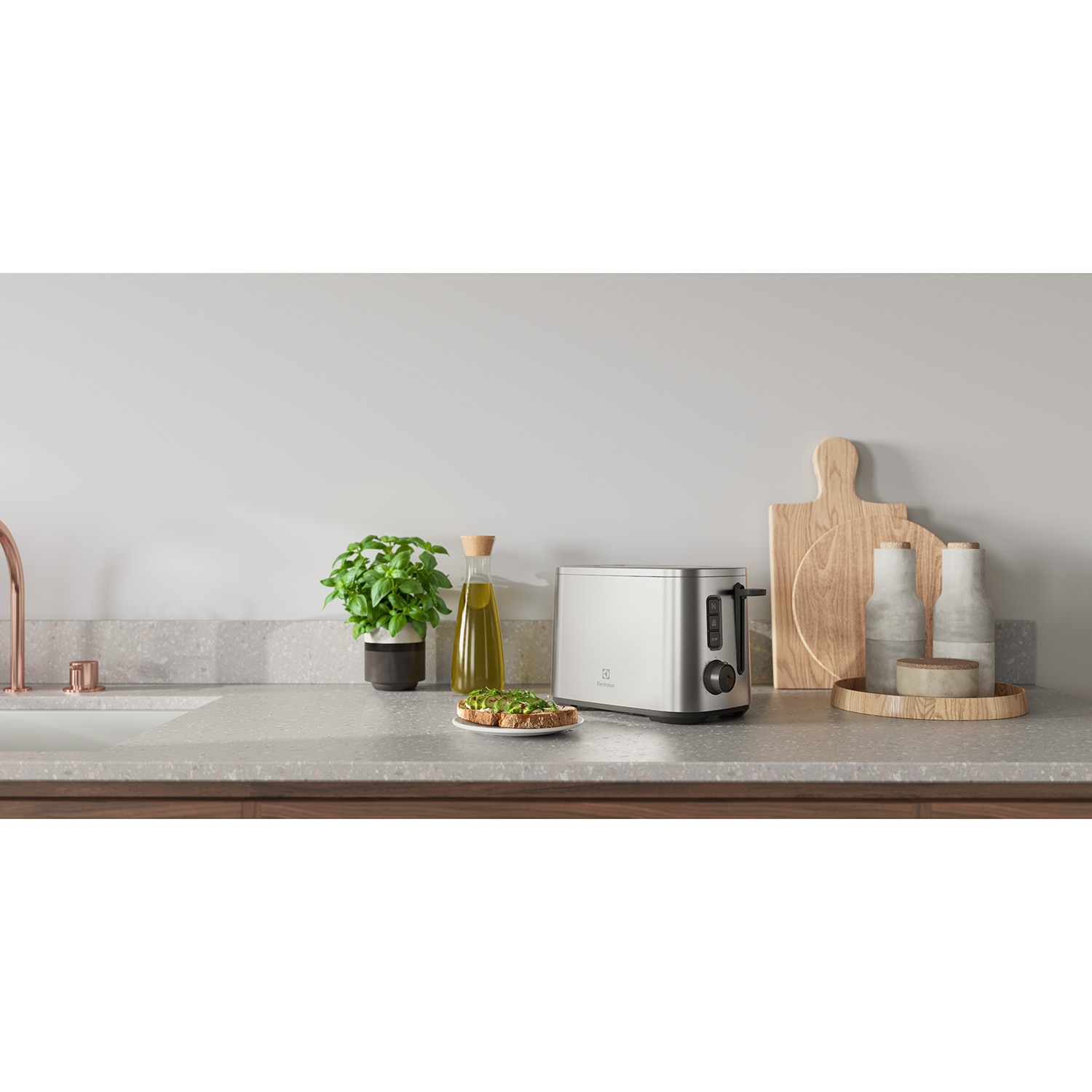 2 slice bread toaster - E5TS1-50ST | Electrolux Malaysia