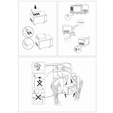60cm UltimateTaste 900 built-in combination microwave oven with 30L ...