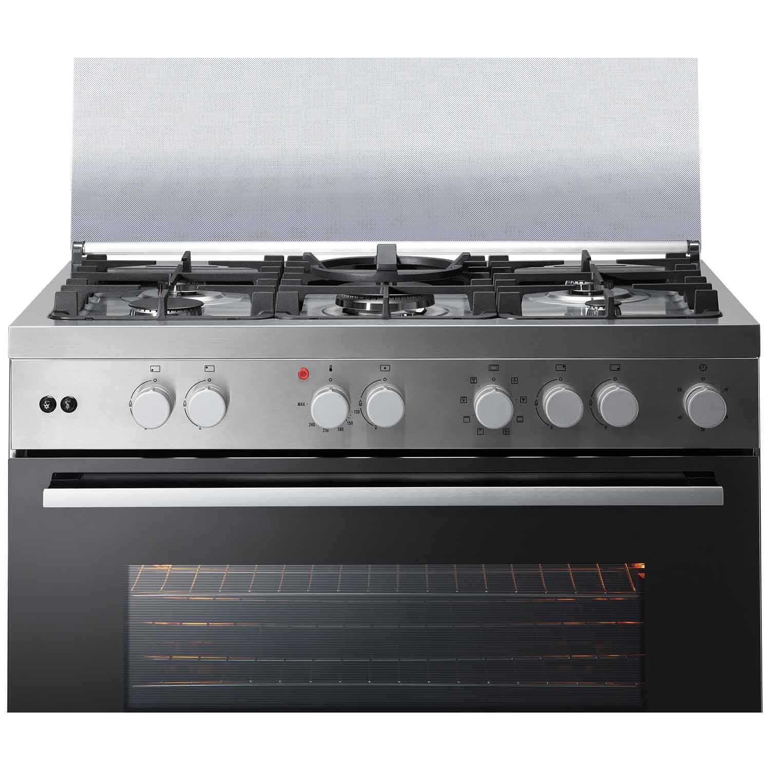 90cm Free-Standing Gas Cooker with Electric Oven - EKM9689X ...
