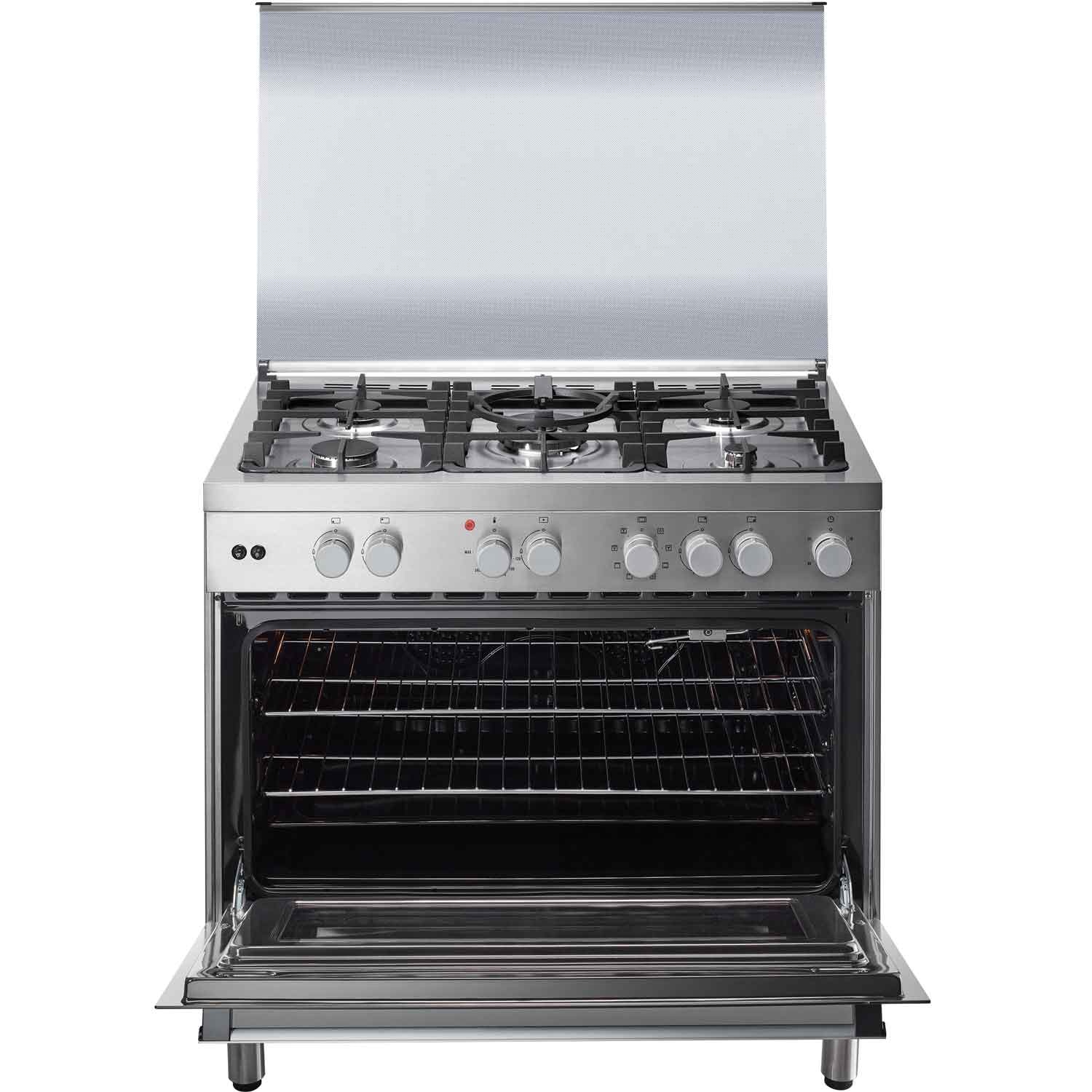 90cm Free-Standing Gas Cooker with Electric Oven - EKM9689X ...