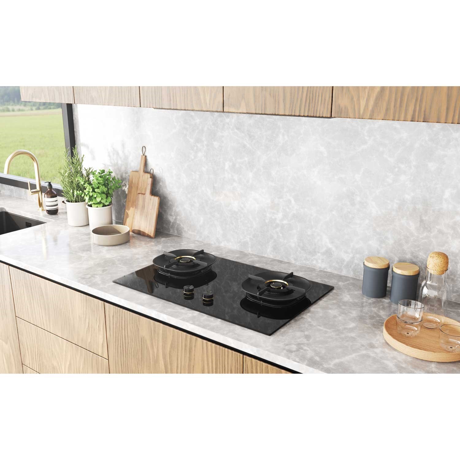 80cm gas stove with 2 cooking zones - EHG8241GE | Electrolux Malaysia